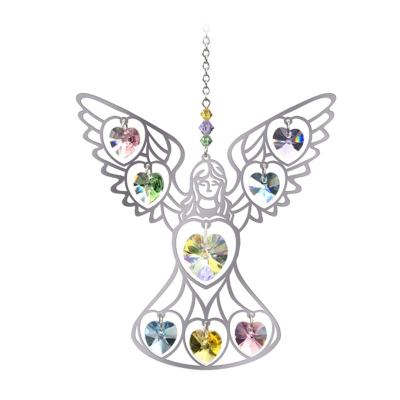 Angel (Confetti) Crystal Suncatcher - The Gift Shop
