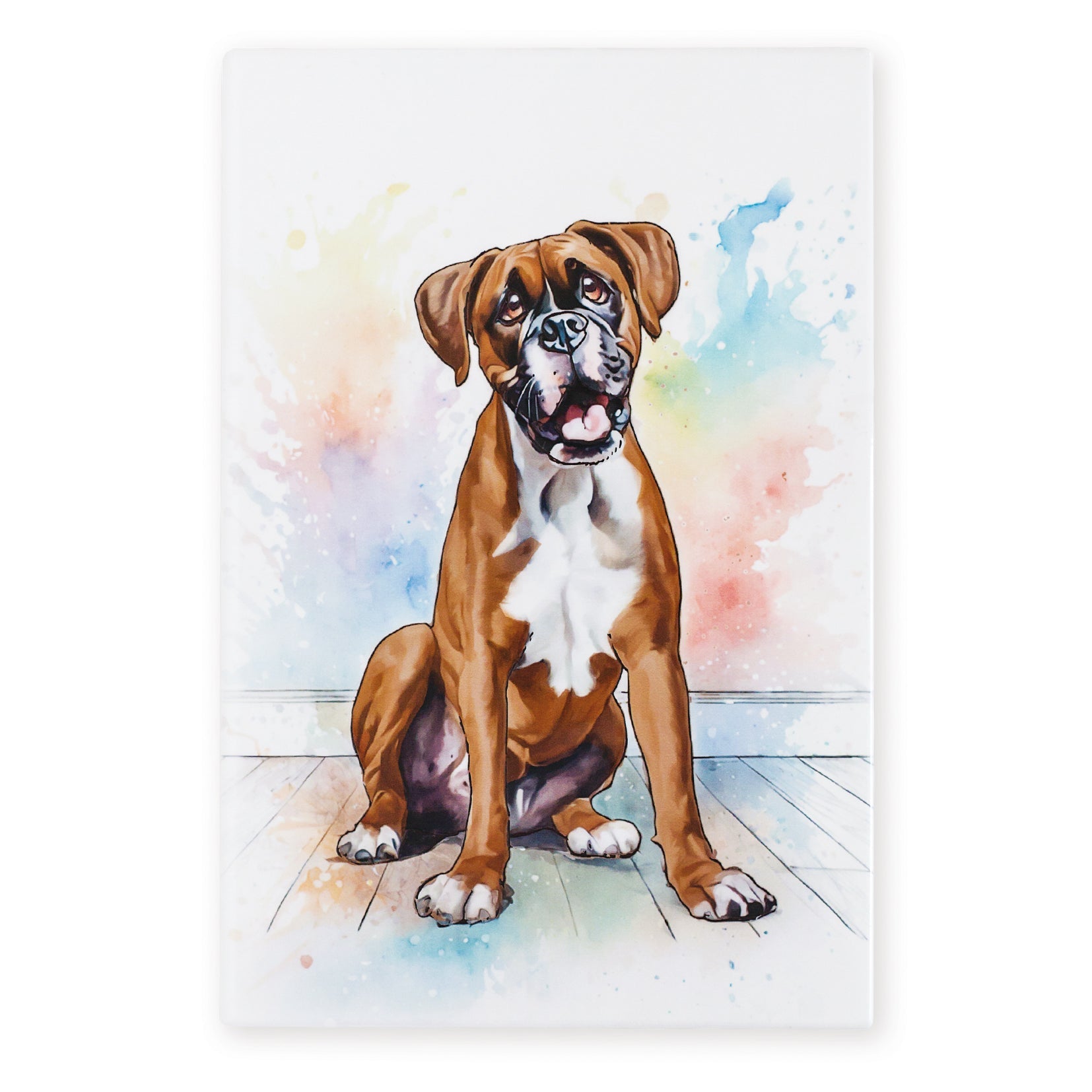 Boxer Ceramic Art Tile - The Gift Shop