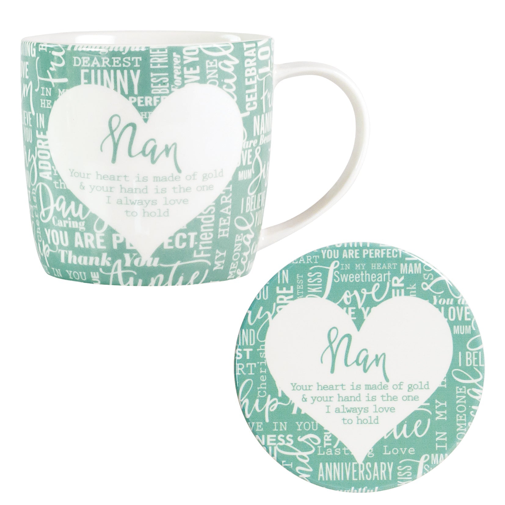 Nan Sentiment Mug & Coaster Set - The Gift Shop