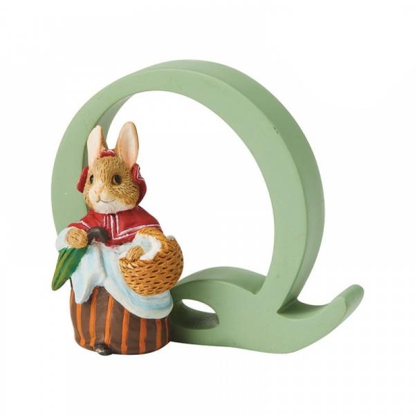 "Q" Mrs Rabbit Alphabet Letter - The Gift Shop